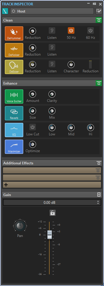 Track Inspector Window