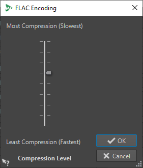 FLAC Encoding Dialog