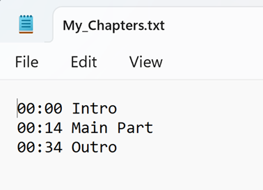 Generating Chapters for YouTube and Spotify via Markers